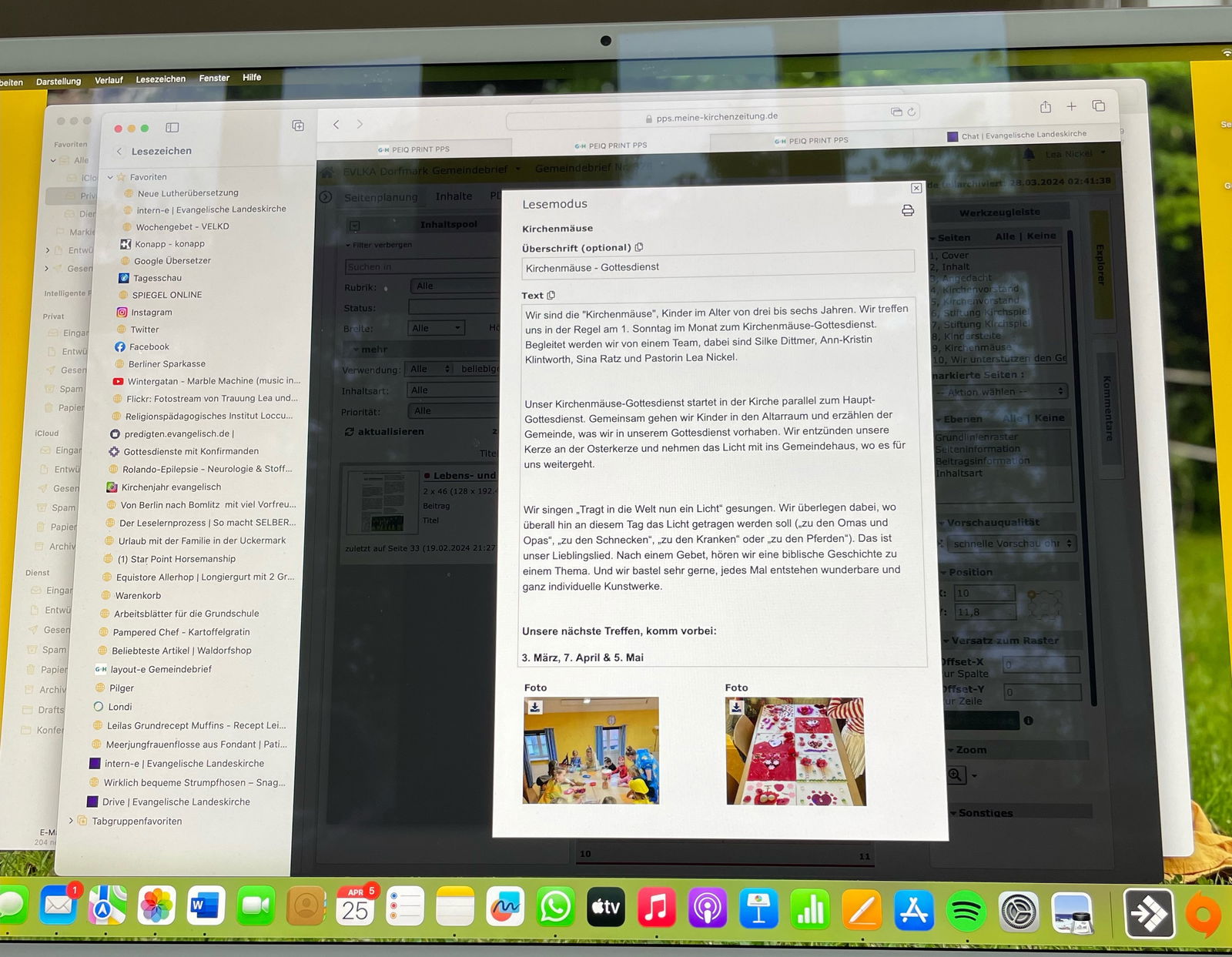 Layout-e: Gemeindebrief mit einem Klick